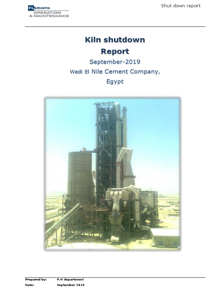 Kiln Shutdown Report Sep-2019 | PDF | Industrial Processes | Mechanical ...
