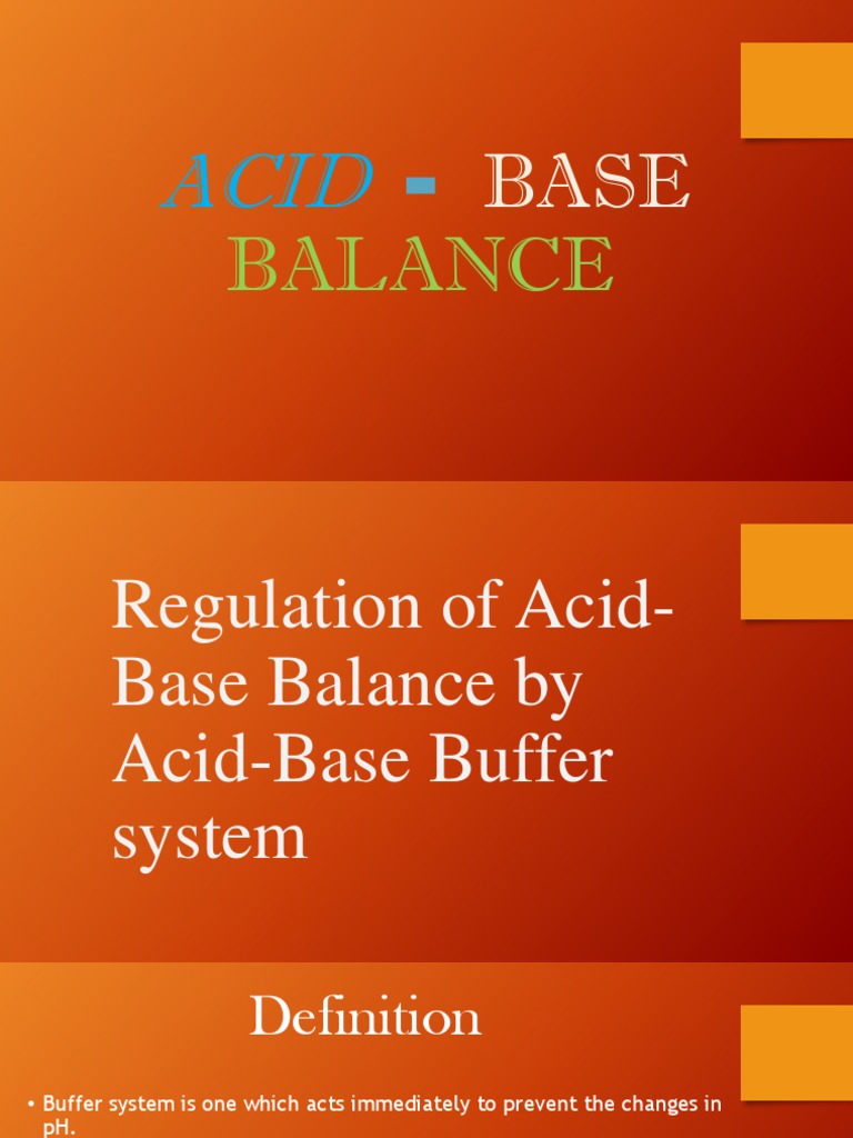 Acid Base Balance | PDF | Buffer Solution | Hemoglobin