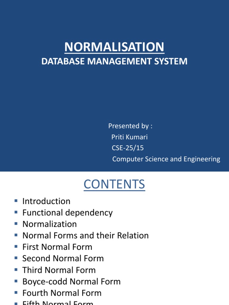 CSE 25 15 (Normalization) | PDF | Software Design | Information Technology Management