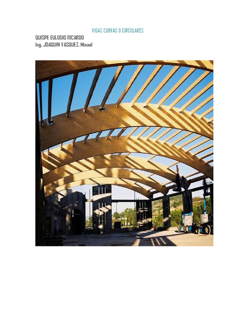Vigas Curvas o Circulares | PDF | Doblar | Ingeniería mecánica