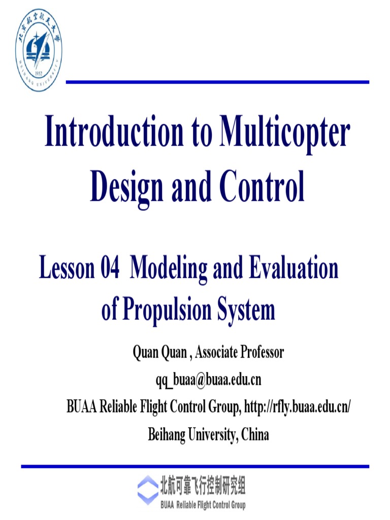 Lesson 04 Modeling and Evaluation of Propulsion System | PDF | Thrust ...