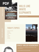Hemingway's "Hills Like White Elephants" Analysis | PDF | Ernest Hemingway