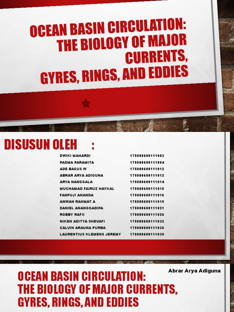 Sirkulasi Laut: Arus, Gyres, dan Biologi | PDF | Griya & Taman