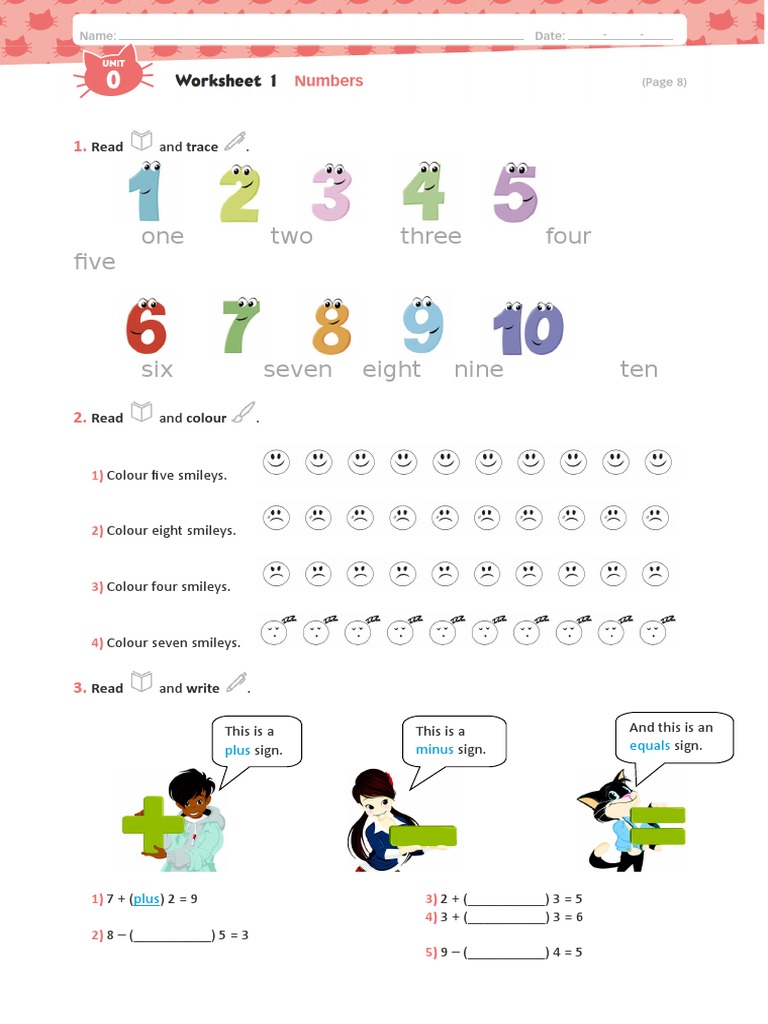 One Two Three Four Five: Plus Minus Equals | PDF