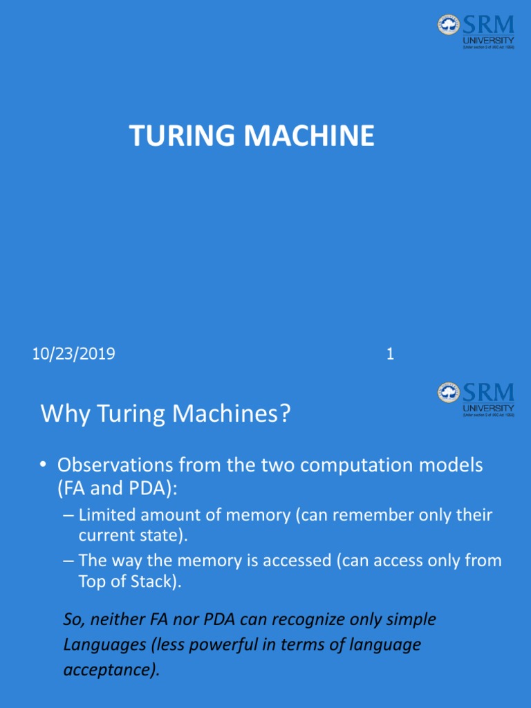 Unit 4 Turing Machineuu Pdf Models Of Computation Computability Theory