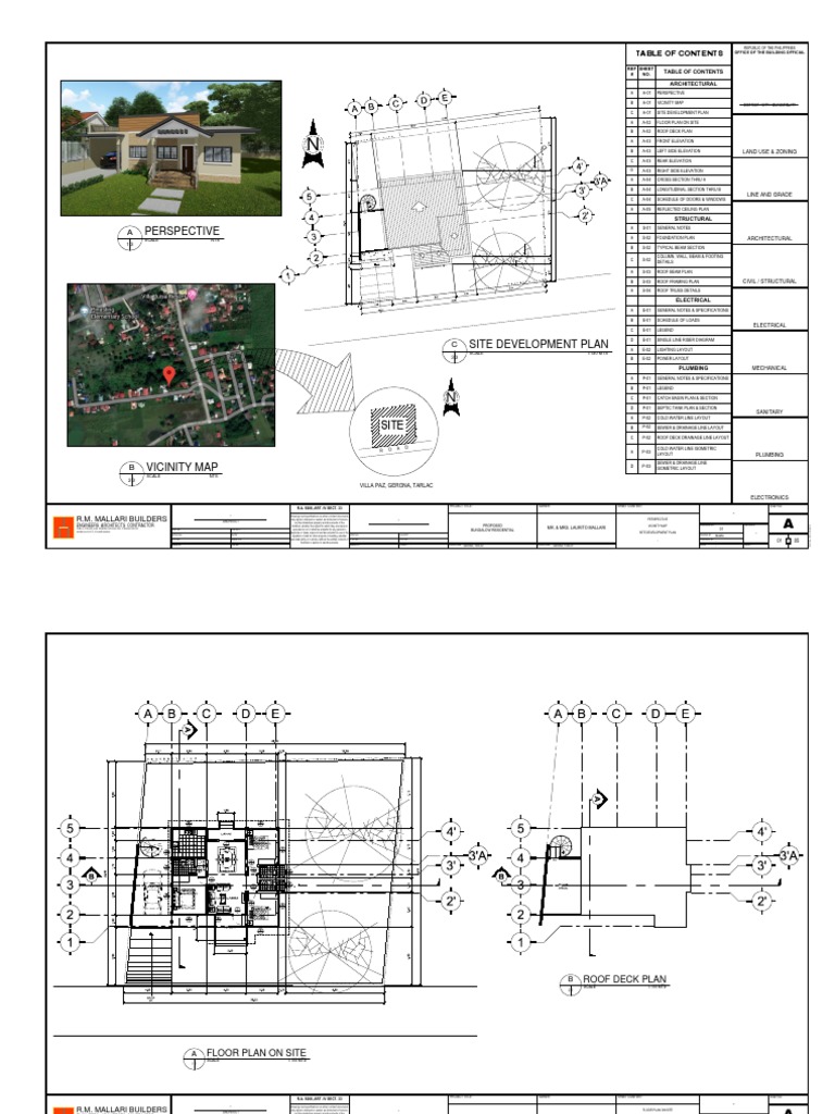 Proposed Bungalow Residential Plans | PDF | Architect | Roof