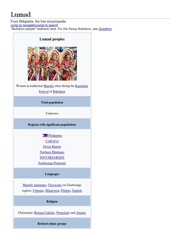 Lumad Tribes of Mindanao Overview | PDF | Philippines | Ethnicity