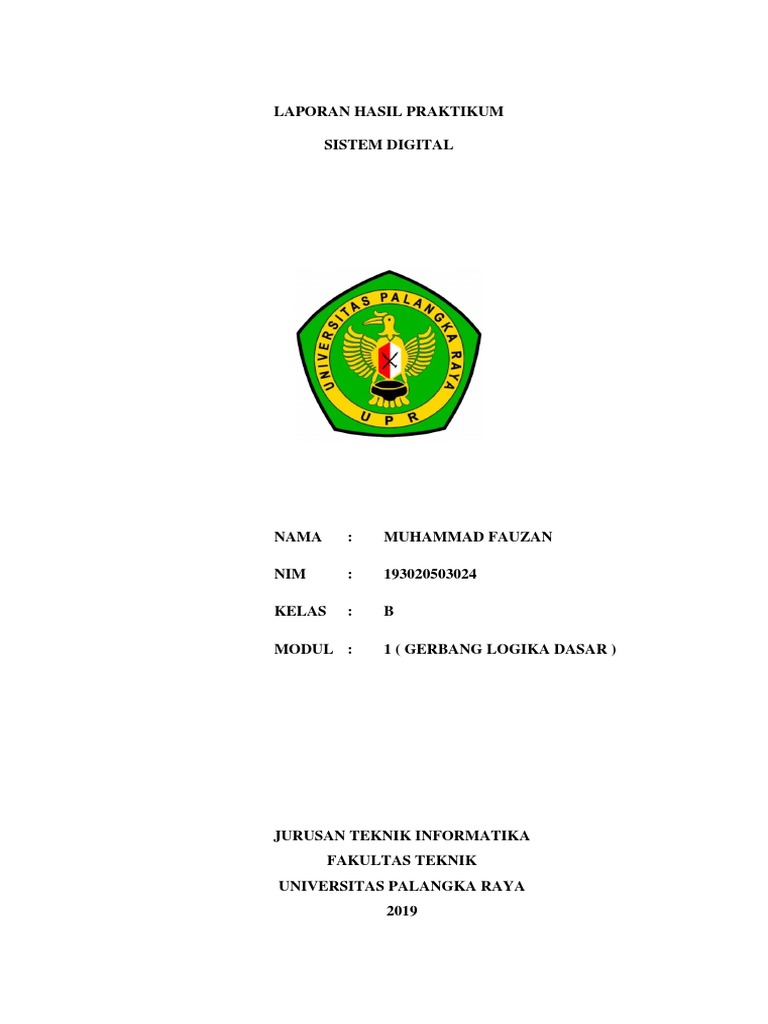 Laporan Akhir Praktikum Sistem Digital Modul 1 | PDF