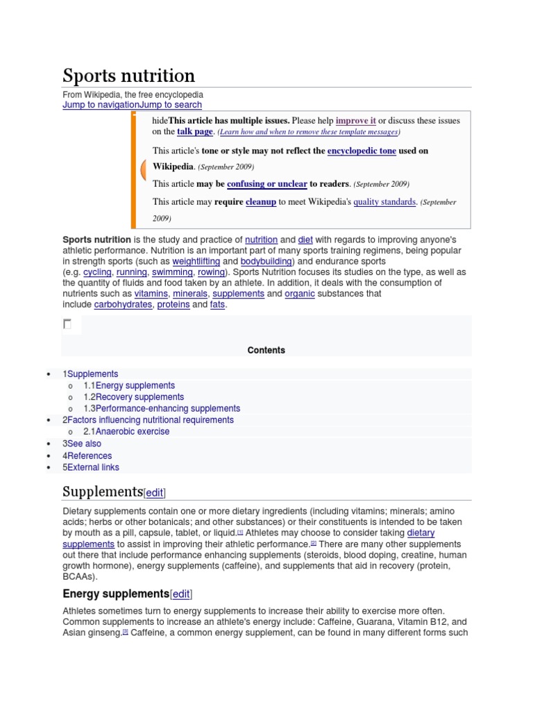 Sports Nutrition | PDF | Protein Structure | Proteins
