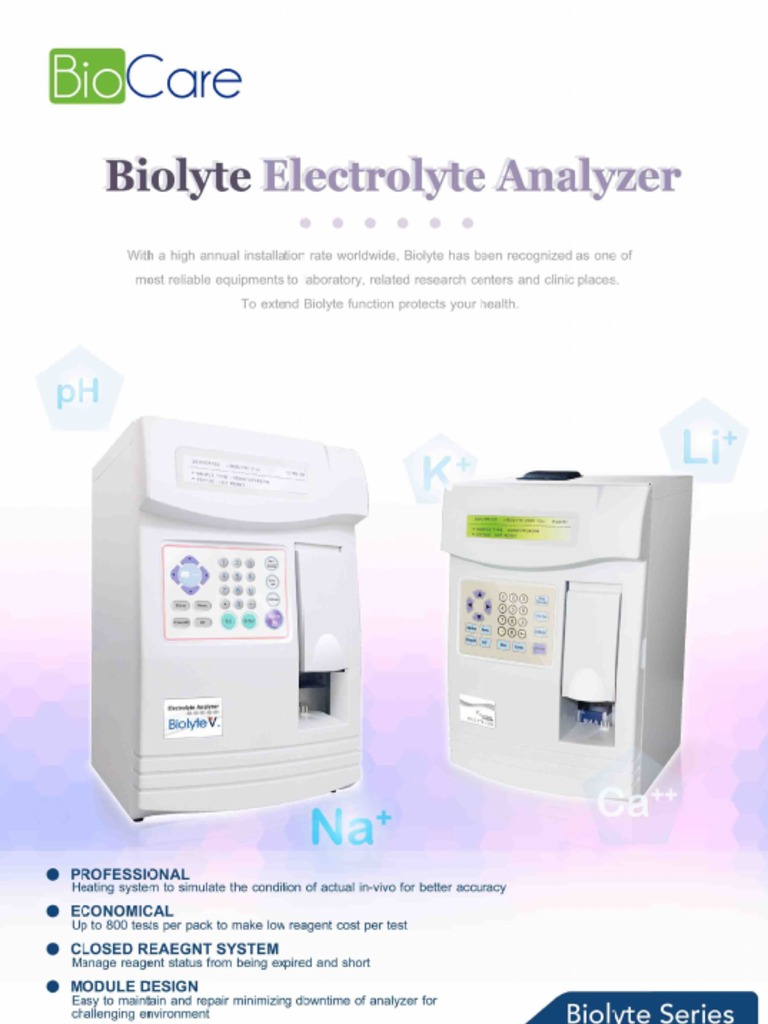 Biolyte Series DM PDF | PDF