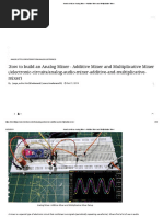 Design of Single and Double Balanced Gilbert Cell Mixer Using CMOS ...