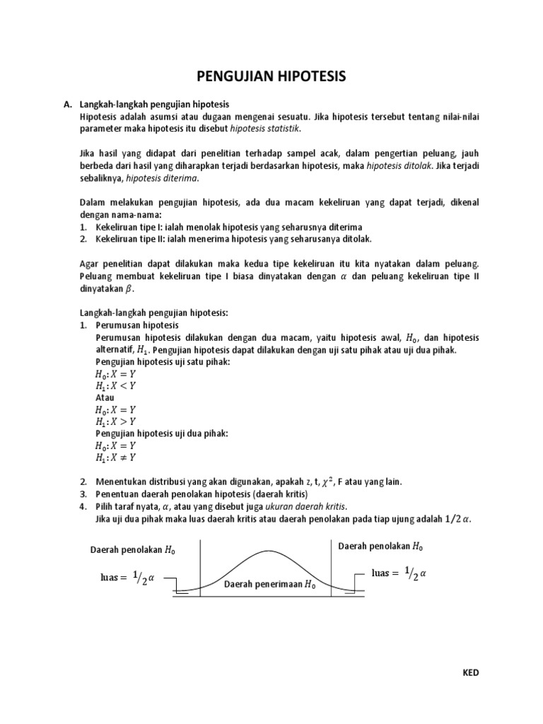 Hipotesis Statistik | PDF