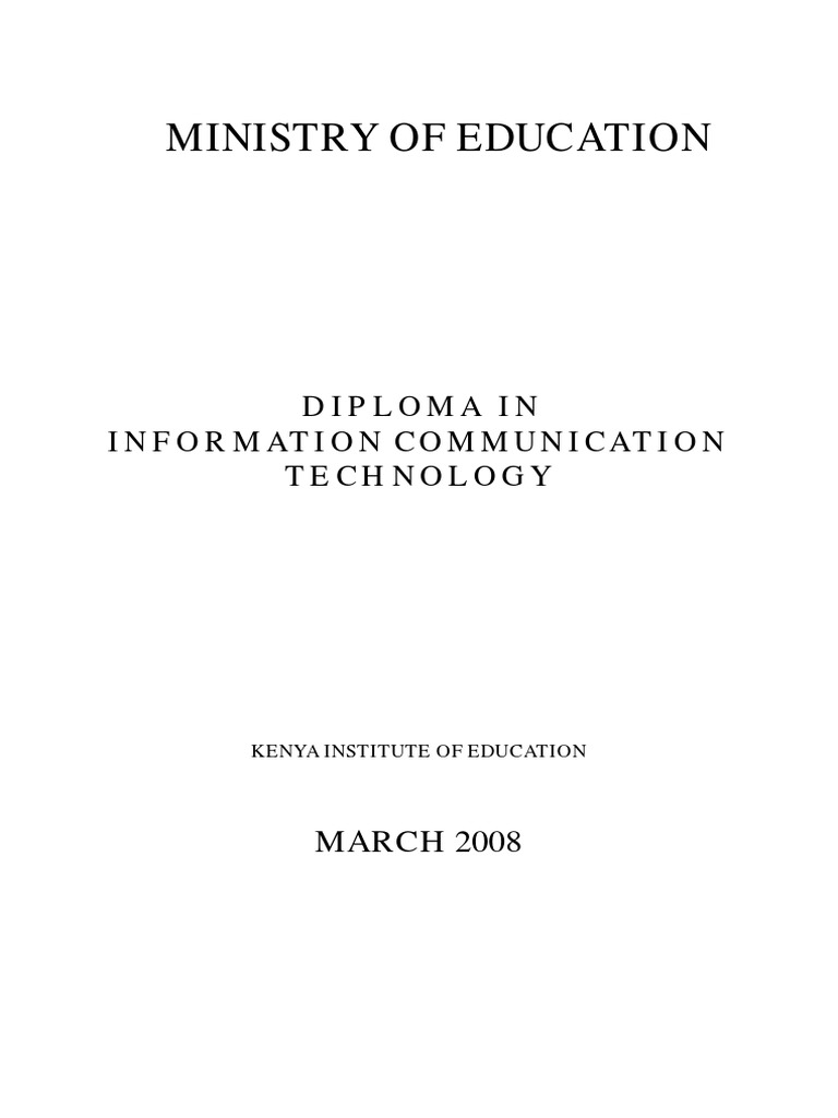 Diploma Ict | PDF | Object Oriented Programming | Computer Network