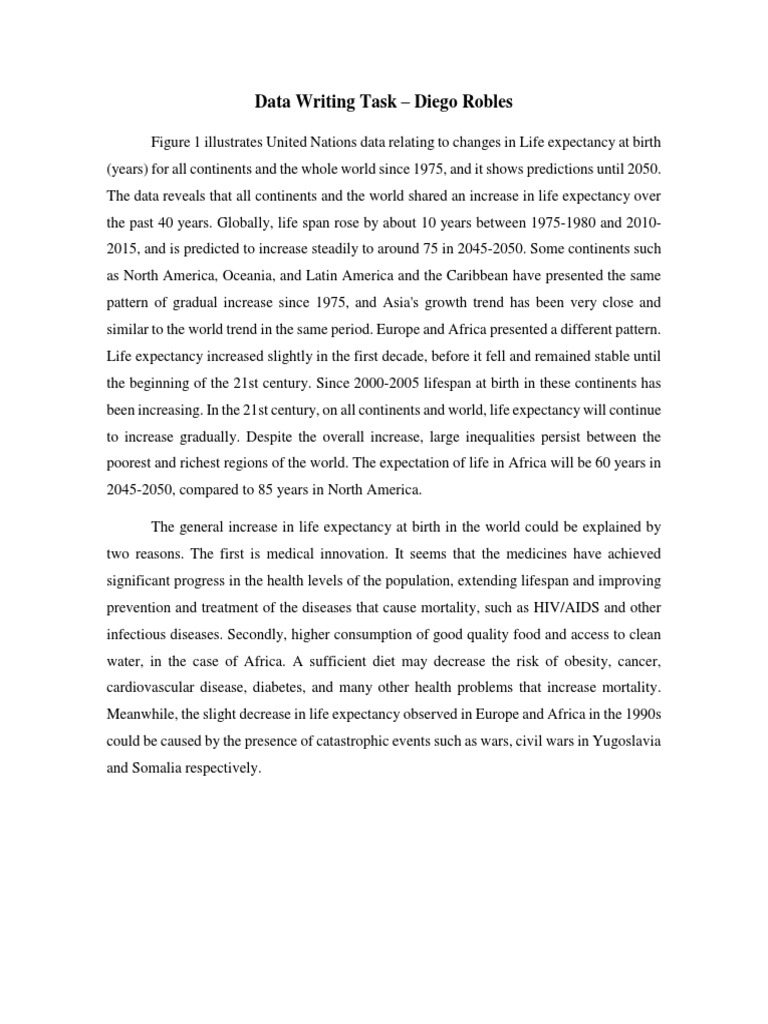 Data Writing Task - Diego Robles | PDF