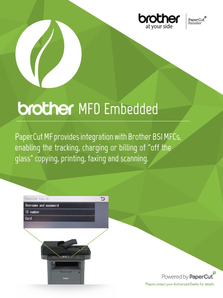 PaperCut MF Integration with Brother MFDs | PDF | User (Computing ...
