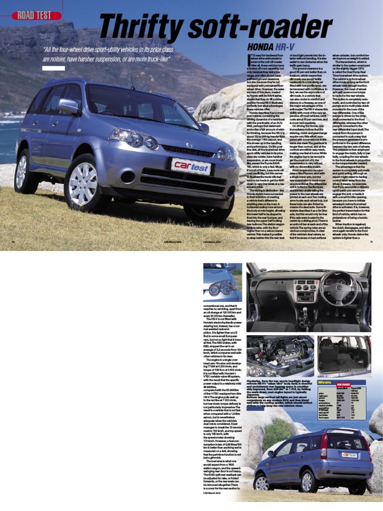 Honda HRV | PDF | Axle | Suspension (Vehicle)