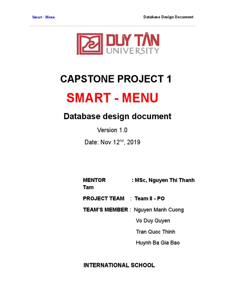 VJS - Database Design v1.0 | PDF | Database Design | Databases