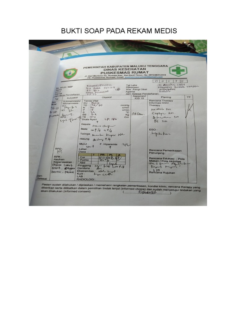 7.4.2 Ep 2 Bukti Soap Pada Rekam Medis | PDF