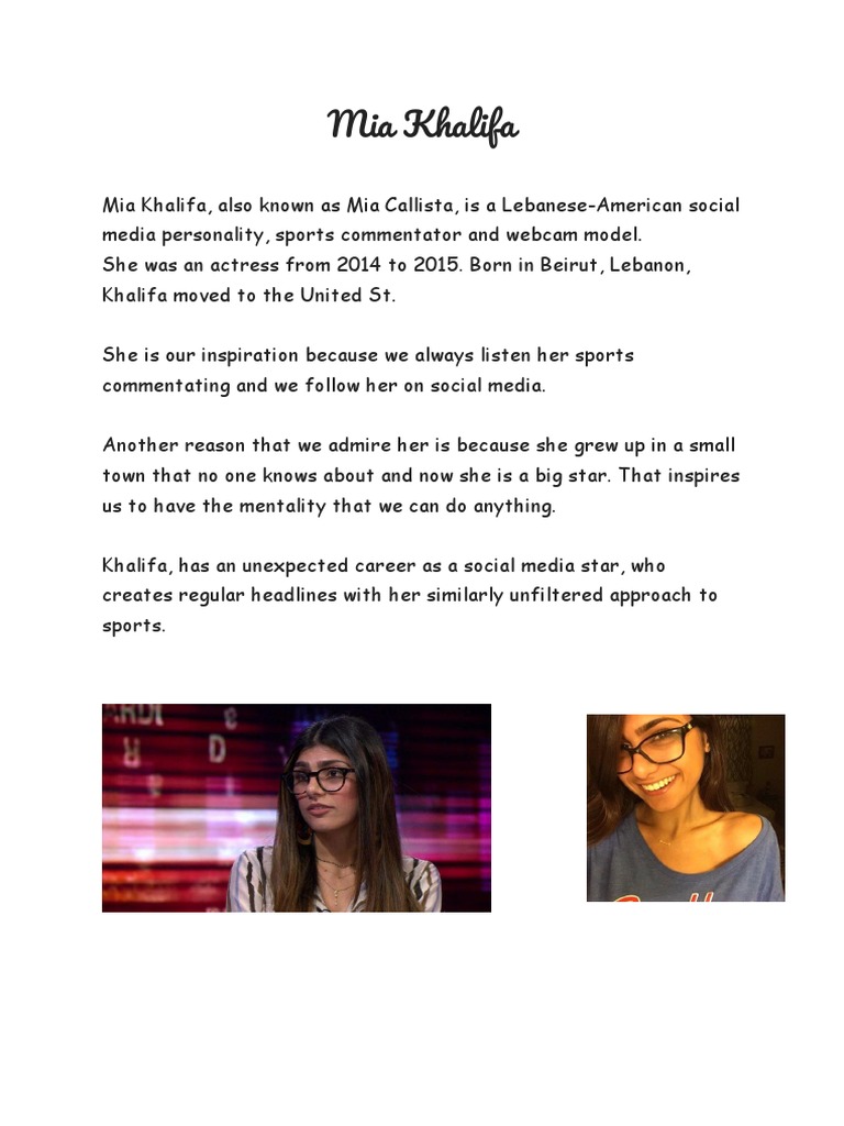 Mia Khalifa | PDF