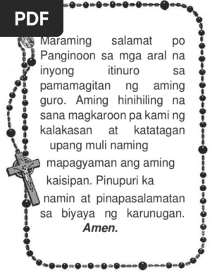 Tagalog Prayer