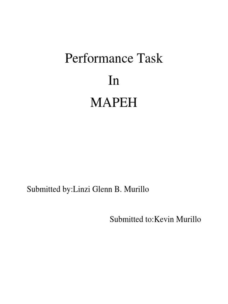 Performance Task in MAPEH | PDF | Classics