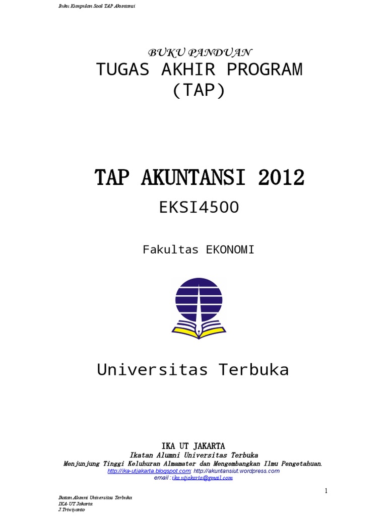 2013 Contoh Soal TAP Akuntansi | PDF
