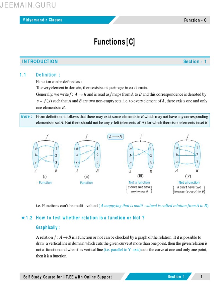 Functions PDF | PDF | Function (Mathematics) | Mathematical Concepts
