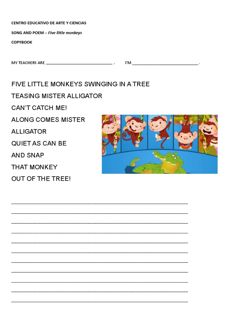 02 Five Little Monkeys | PDF