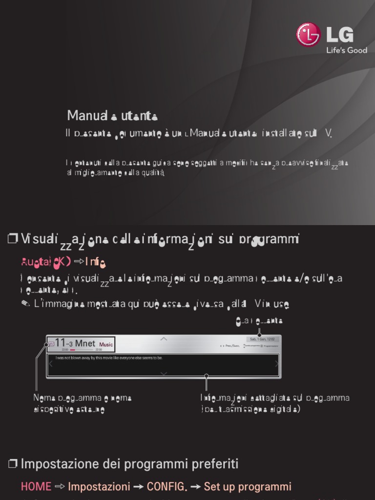 Manuale TV LG PDF | PDF
