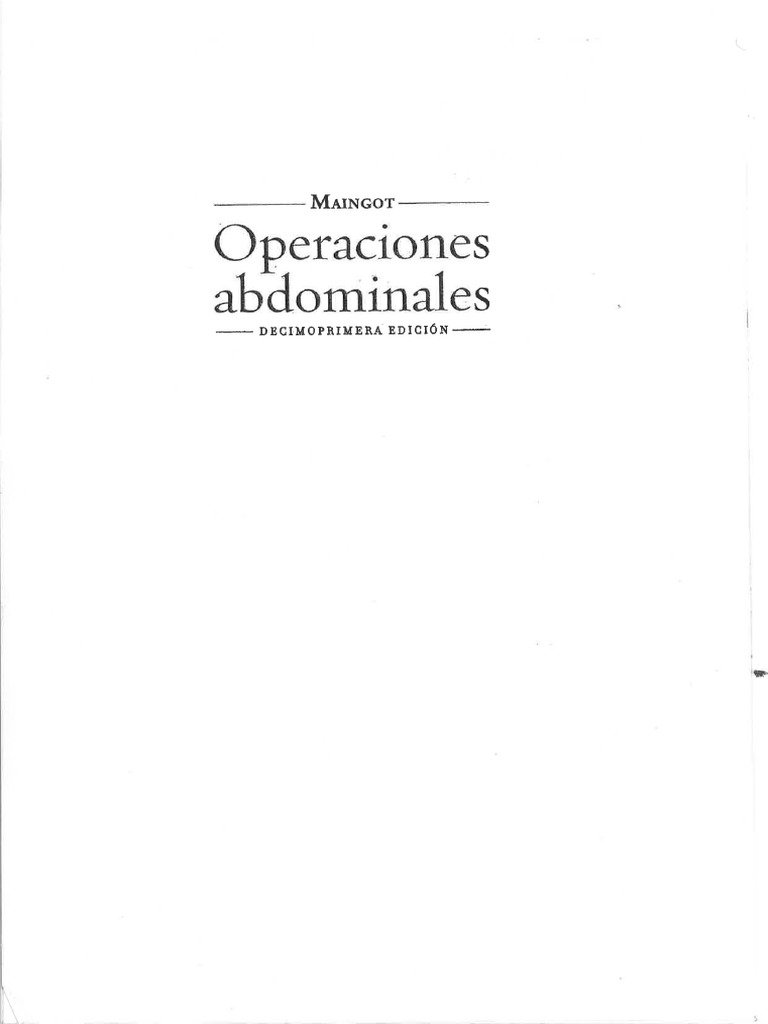 Maingot Cirugia | PDF