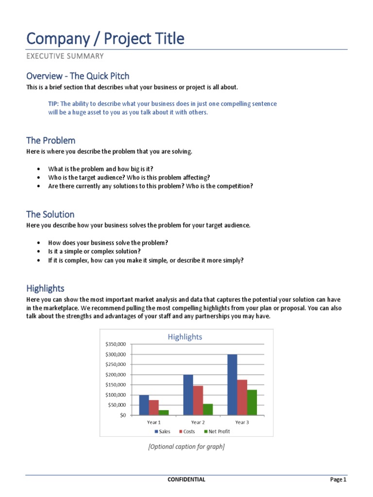 Company / Project Title: Overview - The Quick Pitch | PDF | Target ...