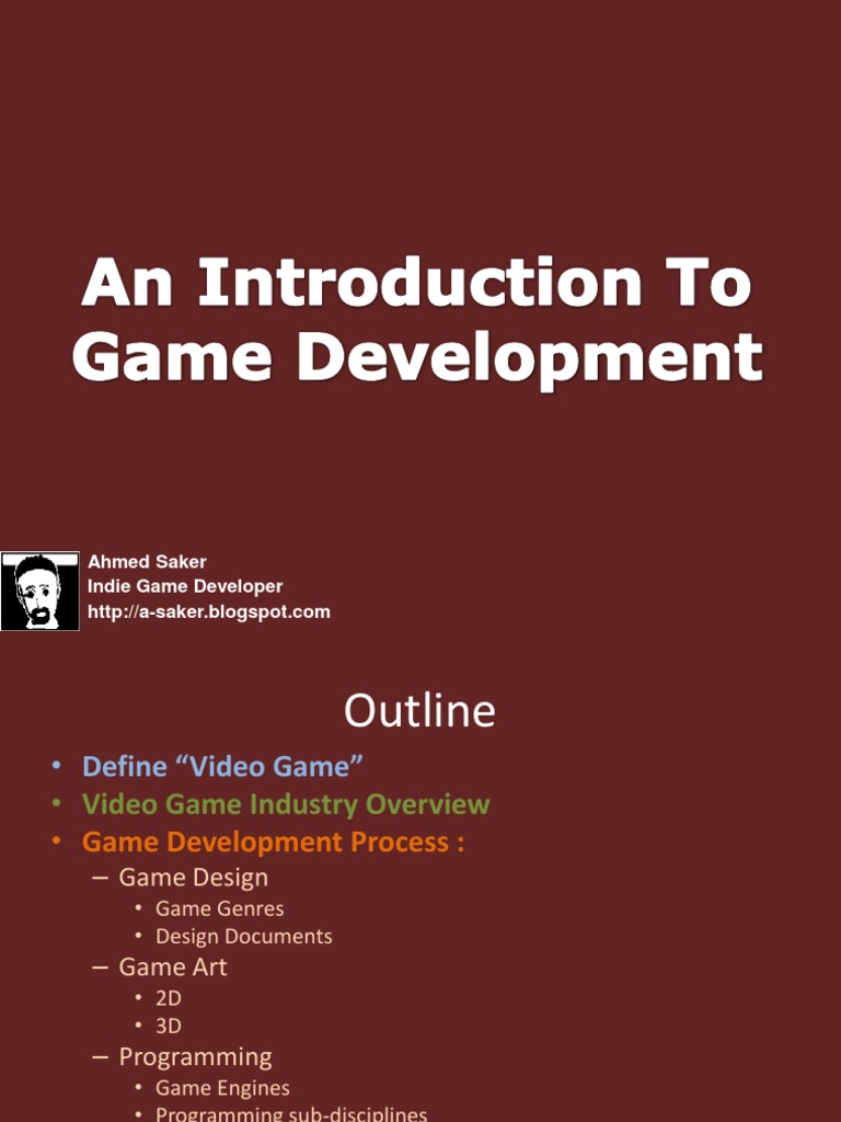 Ahmed Saker Indie Game Developer | PDF | Video Game Development | Video ...