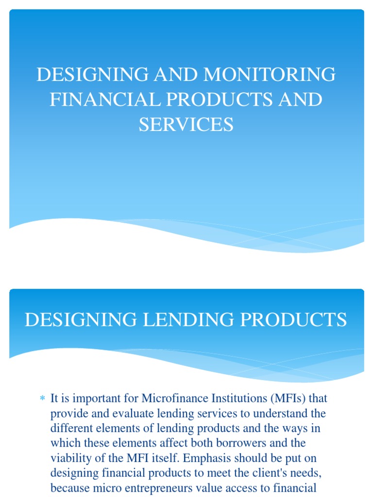 Designing Effective Lending Products | PDF | Interest | Loans