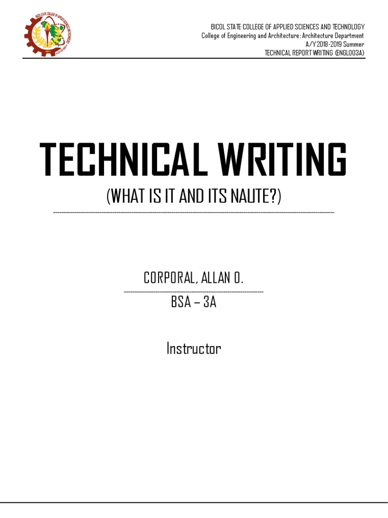 Understanding Technical Writing Basics | PDF | Information | Use Case