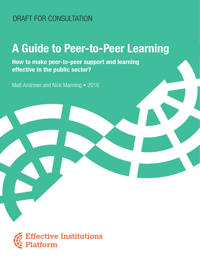 A Guide to Effective Peer-to-Peer Learning in the Public Sector | PDF ...
