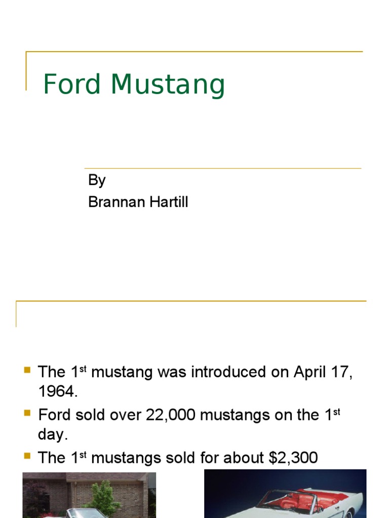 Ford Mustang Presentation | PDF