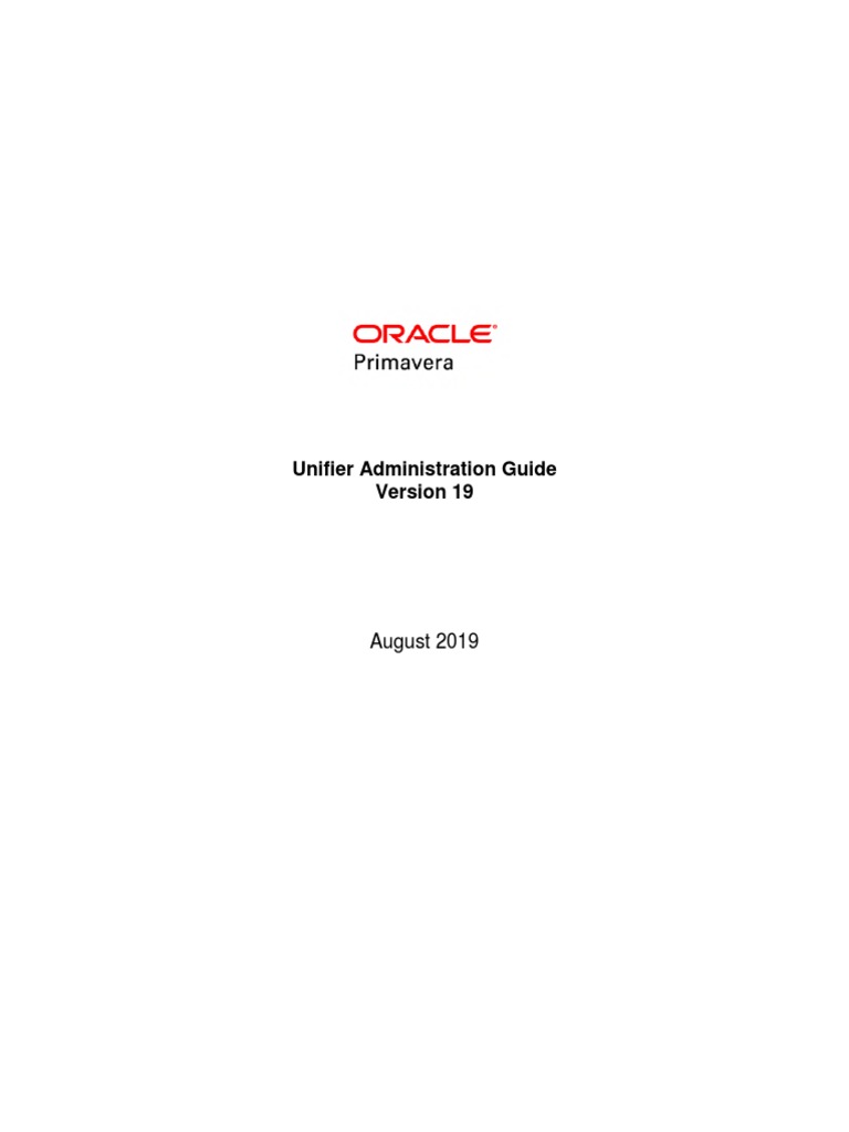 Unifier Administration Guide | PDF | Tab (Gui) | Databases