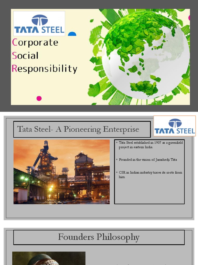 Tata Steel CSR | PDF | Corporate Social Responsibility | Non ...