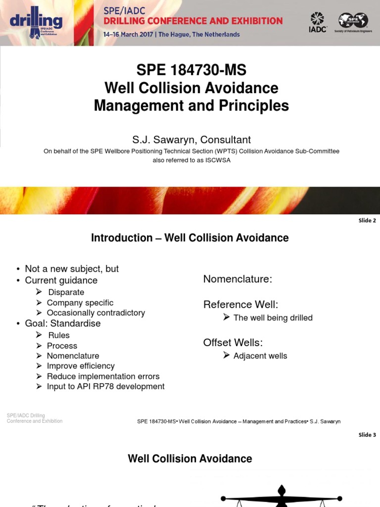 SPE 184730-MS Well Collision Avoidance Management and Principles | PDF ...