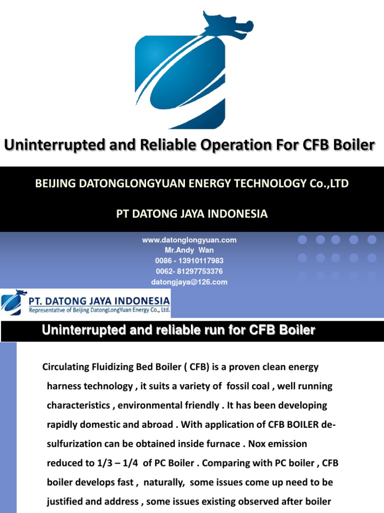 Uninterrupted and Reliable Operation For CFB BOILER | PDF | Furnace ...