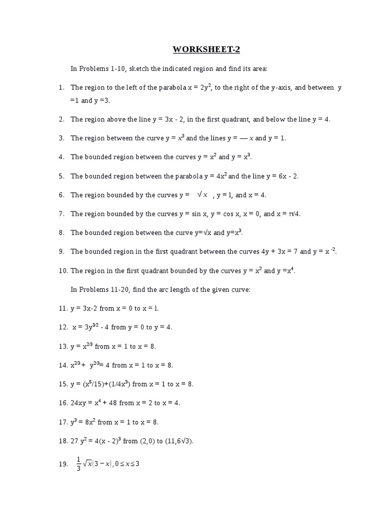 Worksheet 2 | PDF | Topology | Geometric Measurement