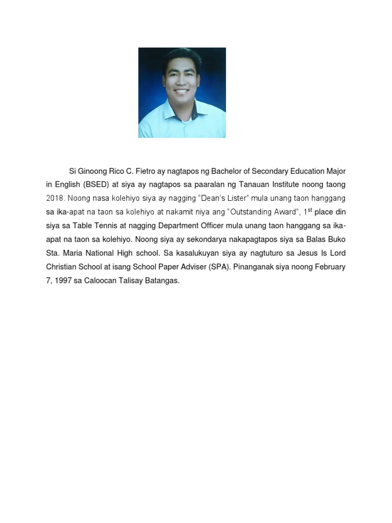 Bionote Sa Guro | PDF