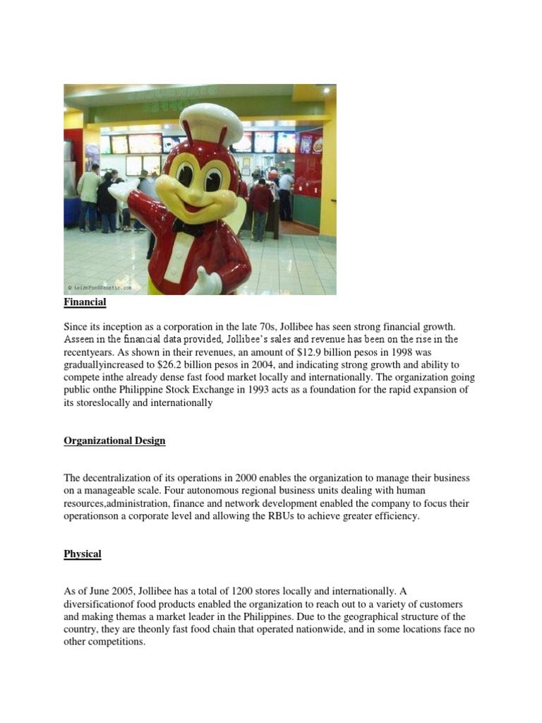 JOLLIBEE | PDF | Stakeholder (Corporate) | Fast Food