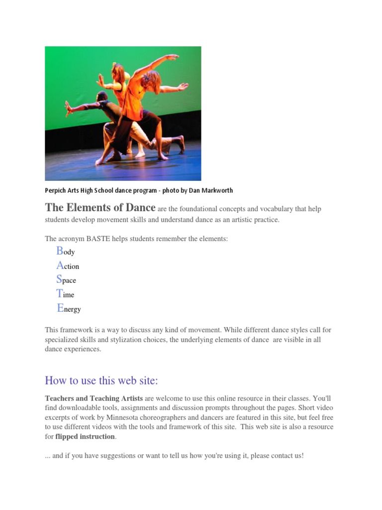Understanding BASTE in Dance Elements | PDF | Dances | Rhythm
