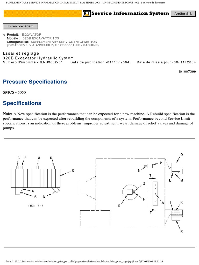 Pressure Specifications | PDF | Machines | Hydraulics