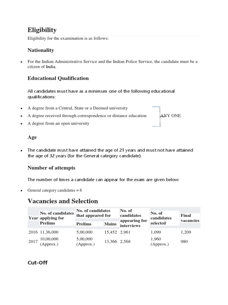 Eligibility 1 | PDF | Academia | Educational Stages