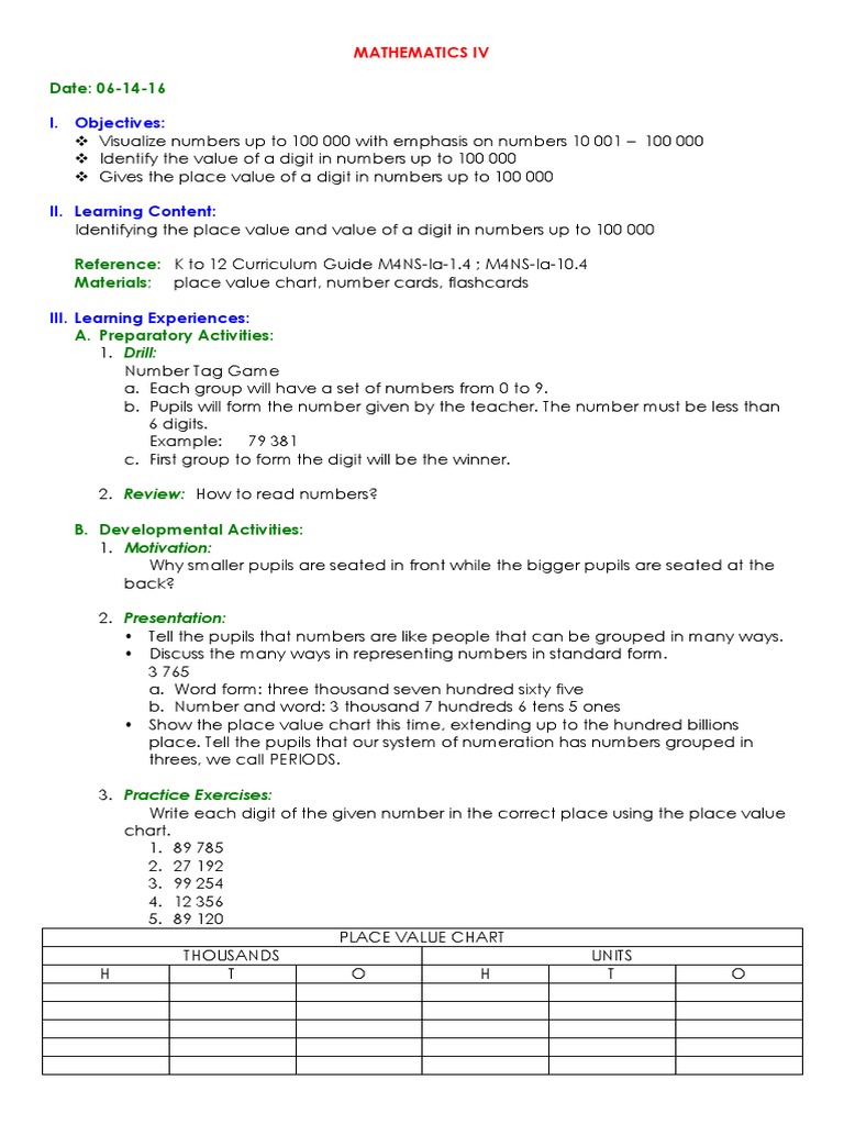 Math 1st Quarter LP | PDF | Teaching Mathematics | Flashcard