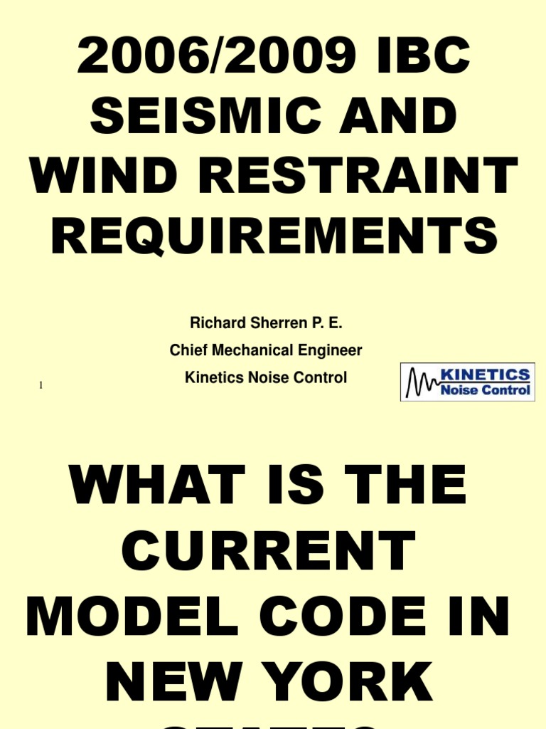 Seismic Wind Restraint Requirements NY 11-7-13 | PDF | Duct (Flow ...
