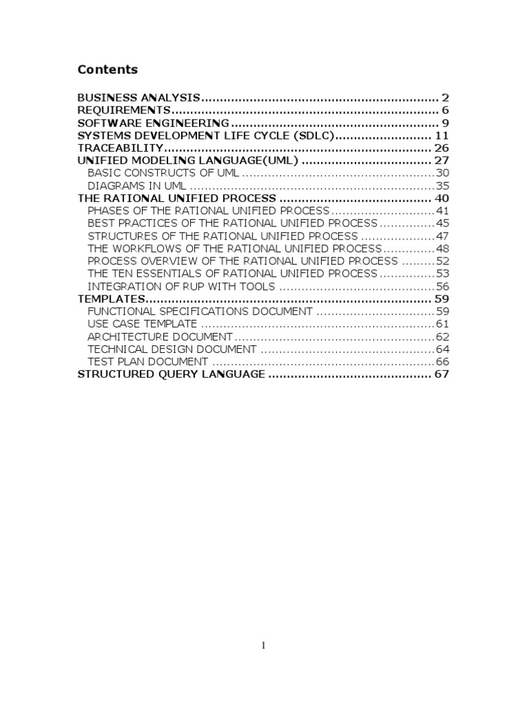Business Analyst Study Material Pdf Software Development Software