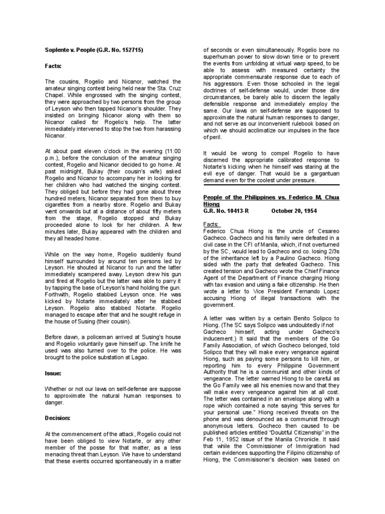 Case Digests | PDF | Domestic Violence | Violence